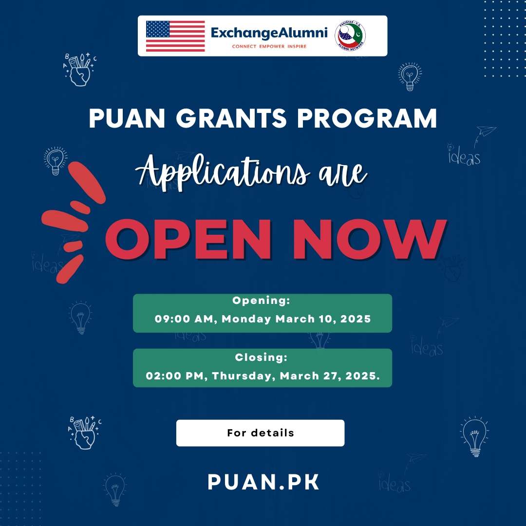 Accepting Proposals Now Under PUAN Grants Program - Pakistan-U.S ...